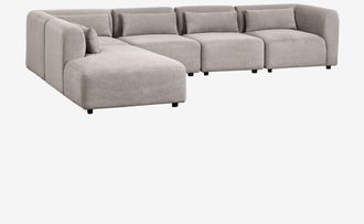 Sklum Sklum - 5-teiliges modulares Sofa Fogler mit Chaiselongue links