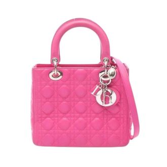 Dior Pre-owned Cuir sacs-dior - Femme - Pre-owned - Rose - Taille: ONE Size
