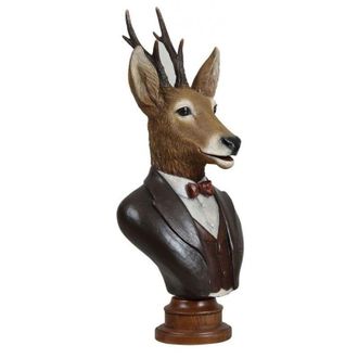 Décoration d'Autrefois Decoration D Autrefois - Statue chevreuil - Résine - Marron - Interiors