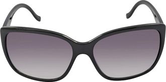 Calvin Klein Damen Quadratische Sonnenbrille (Schwarz)