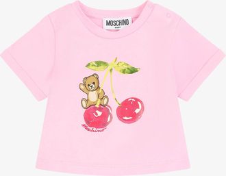 Moschino T-Shirt aus Baumwolljersey Moschino Teddy Bear - Pink