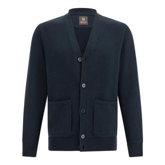 Boggi Milano Homme, Pulls, Bleu, Taille: S Cardigan Tricot&eacute;