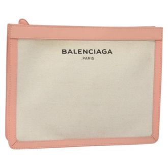 Balenciaga Pre-owned Canvas clutches - - Pre-owned - Damen - Wei&szlig; - ONE SIZE