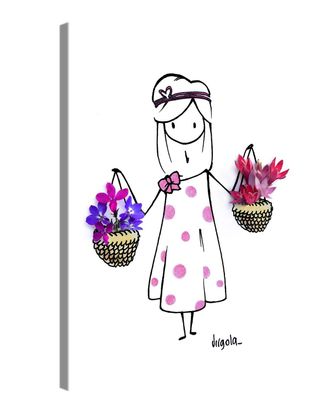 Picanova Libra 40x30cm - Premium Leinwanddruck - Kunstdruck Auf 2cm Holz-Keilrahmen Für Schlaf- Und Wohnzimmer Von Virgola Art