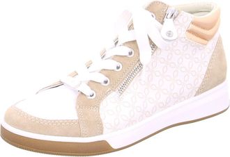 Ara Damen Rom Mid-cut Sneaker, SAND,WEISS/ROSEGOLD, 37.5 EU
