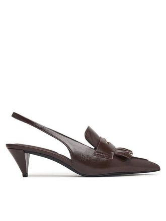 Tommy Hilfiger Pumps Th Penny Bar Pointy Sling Back FW0FW09535 Braun