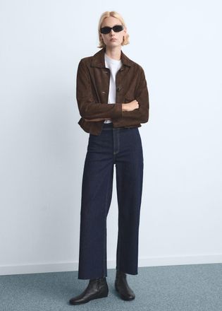 Mango Jean style jupe-culotte Catherin taille haute bleu - Femme - 32 - MANGO