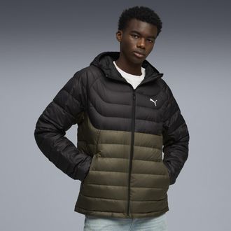 Puma Doudoune &agrave; capuche PACKLITE Homme, V&ecirc;tements, Vert, XXL