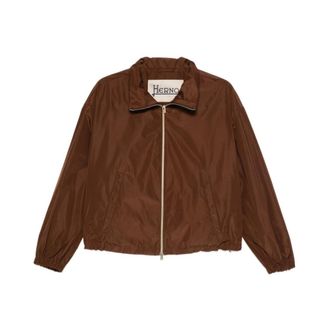 Herno Femme, Vestes, Brun, Taille: 42 FR Veste zipp&eacute;e