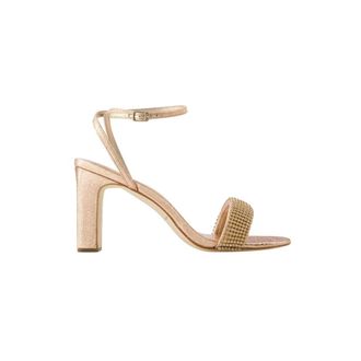 Loeffler Randall Femme, Chaussures, Beige, Taille: 37 EU Sandales Beige Clout&eacute;es avec Fermeture Boucle