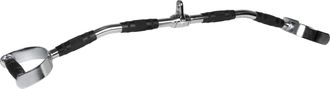 VirtuFit LAT Pulldown Bar Pro - Latzugstange - aus Chrom - Kabelzuggriff, Gerade Stange, Bizeps Stange, Trizeps Stange, Krafttraining, Muskelzugstange Latissim