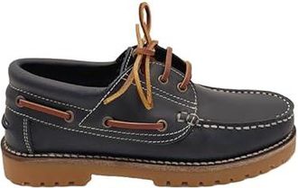 Benavente Nautique en Cuir classique Camel Benavente, bleu marine, 47 EU