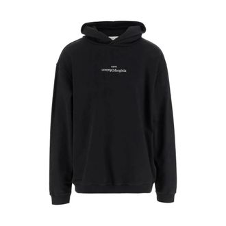 Maison Margiela Upside Down Logo Sweatshirt - - Sweatshirts & Hoodies - Herren - Schwarzk - M