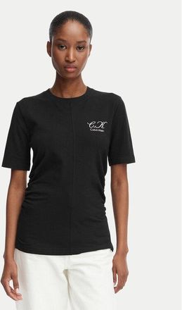 Calvin Klein Jeans T-Shirt LV047G808G Schwarz Slim Fit