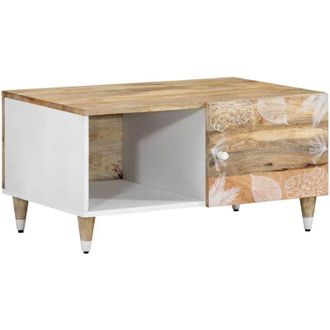 vidaXL Couchtisch 80x50x40 cm Massivholz Mango Vidaxl