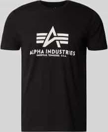 Alpha Industries T-Shirt mit Label-Print