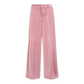 Dsquared2 Rosa Wide-Leg Samthose - - Trousers - Damen - Rosa - XS