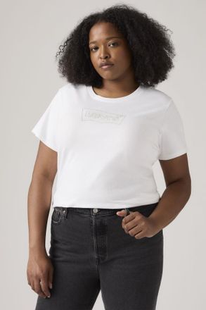 Levi's T Shirt Perfect Logo (grandes Tailles) - Femme - Blanc / Batwing Shine Plus Bright White - 1X