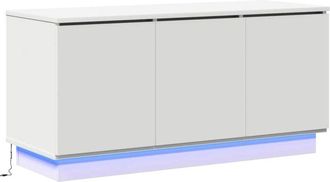vidaXL Vidaxl - TV-Schrank mit led Weiß 100 x 38 x 49 cm Holzwerkstoff