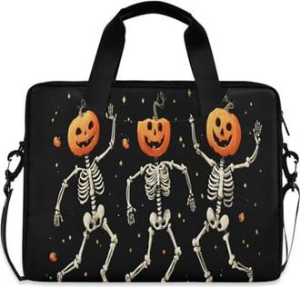 Alaza Sac pour ordinateur portable de 40,6 &agrave; 15,6 avec motif squelettes embrassant une rose, sacoche pour ordinateur portable pour femme, homme, &eacute;tudiant, t
