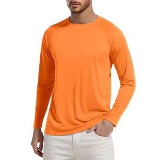 Generic T-shirt de sport pour homme - T-shirt fonctionnel &agrave; manches courtes UPF 50+ - S&eacute;chage rapide - Pour lentra&icirc;nement en plein air, le fitness - Rashguard