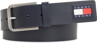 Tommy Jeans Herrengürtel Tjm Adj. Leather 4.0 AM0AM12339 Dunkelblau