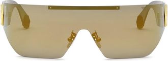 Philipp Plein Femme, Accessoires, Jaune, Taille: ONE Size Shield Hero Hexagon Lunettes de soleil