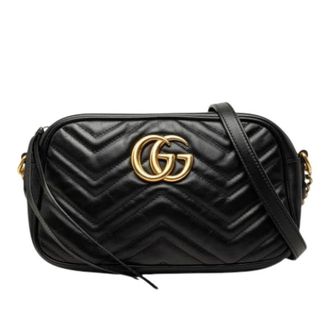 Gucci Sac bandouli&egrave;re matelass&eacute; doccasion - Femme - Pre-owned - Noir - Taille: ONE Size