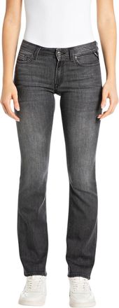 Replay Damen Jeans New Luz Skinny-Fit mit Power Stretch, Grau (Dark Grey 097), 30W / 34L