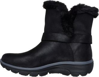 Skechers Damen Easy Going Dreamers Move Stiefelette, Black Microleather/Buckle Trim, 35.5 EU