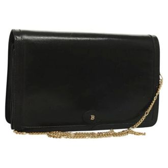 Bally Sac bandouli&egrave;re en cuir Pre-owned - Femme - Pre-owned - Noir - Taille: ONE Size