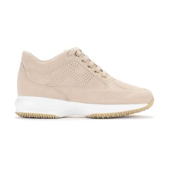 Hogan Femme, Chaussures, Beige, Taille: 35 1/2 EU Baskets Interactive Beige