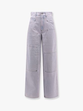 Isabel Marant Ophra light blue cotton jeans - MARANT ETOILE - gender_Woman