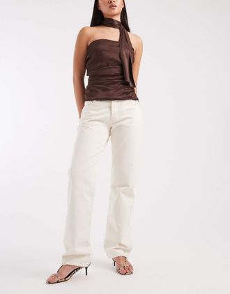 Levi's 501 - Jeans im Stil der 90er in Ecru-Wei&szlig;