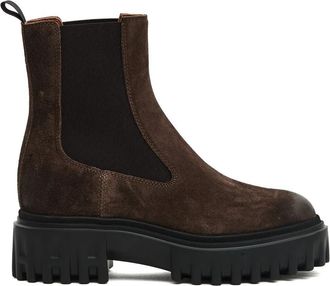 Hogan Stiefel - Chelsea Cam Brown Rubber Stripes H Boots - Gr. 36,5 (EU) - in Braun - für Damen