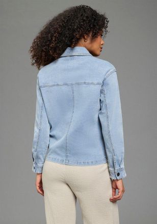 Kangaroos Jeansjacke modischer Stil, normaler Kragen, aufgesetzte Taschen, Comfort Fit