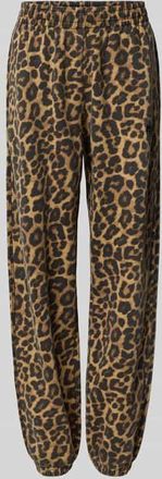 Anine Bing Sweatpants mit Allover-Animal-Print
