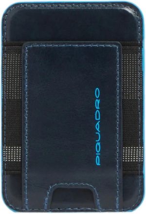 Piquadro Steifer Leder MagSafe Kartenhalter mit RFID-Schutz - - Accessories - unisex - Blau - ONE SIZE