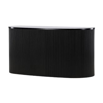 ebuy24 Loca Konsolentisch Wandhängend 1 Tür schwarz