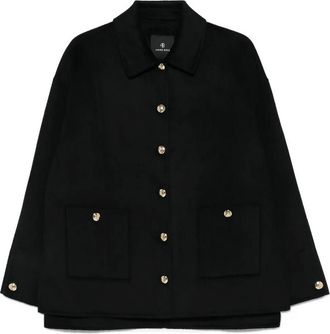 Anine Bing Manteau Au Genou - Noir