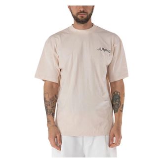 A Paper Kid Homme, Tops, Beige, Taille: L T-shirt Graphique Moderne