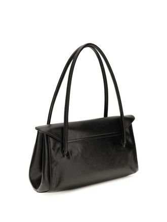 Marni Womens Shoulder Bag East West Leather Black Calf
