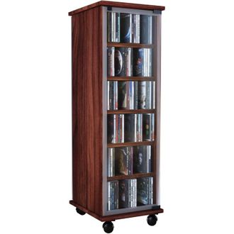 ebuy24 Ebuy24 - Holz cd dvd Stand Regal Valenza Glast&uuml;r