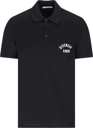 Givenchy Polohemd mit Logo - - Tops - Herren - Schwarzk - XL
