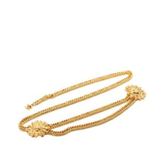 Chanel Ceinture en m&eacute;tal pr&eacute;-poss&eacute;d&eacute;e - Femme - Pre-owned - Jaune - Taille: ONE Size