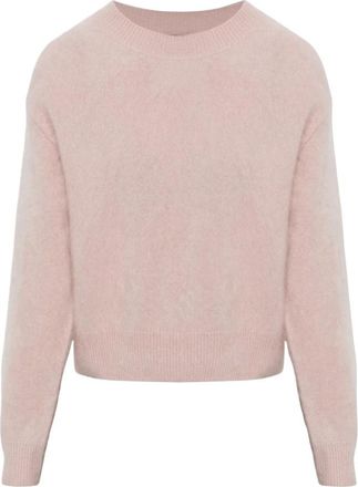 Rag & Bone Jada geb&uuml;rsteter Kaschmir-Rundhalsausschnitt - - Knitwear - Damen - Rosa - XS