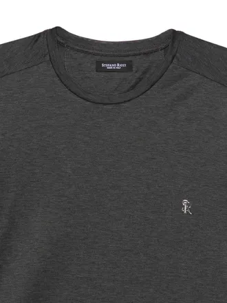 Stefano Ricci Womens Embroidered-Detail Cotton T-Shirt Aw25 M