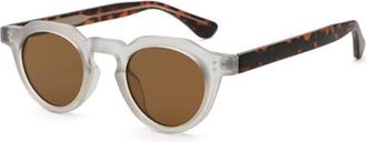 Generic Lunettes De Soleil Homme &Agrave; Monture Fine For Femmes, Id&eacute;ales For Les Photos De Rue Et Le Shopping (UV400).(Brown)