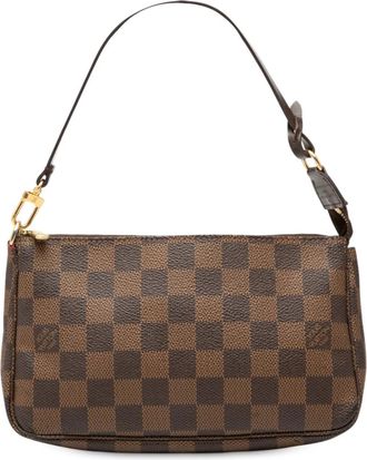 Louis Vuitton Hobo Bags - Damier Ebene Pochette Accessoires - Gr. unisize - in Braun - f&uuml;r Damen