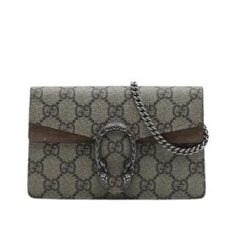 Gucci Sac bandouli&egrave;re en daim Pre-owned - Femme - Pre-owned - Brun - Taille: ONE Size